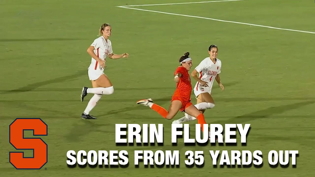 Syracuse's Erin Flurey Scores From 35 Yards Out - YouTube