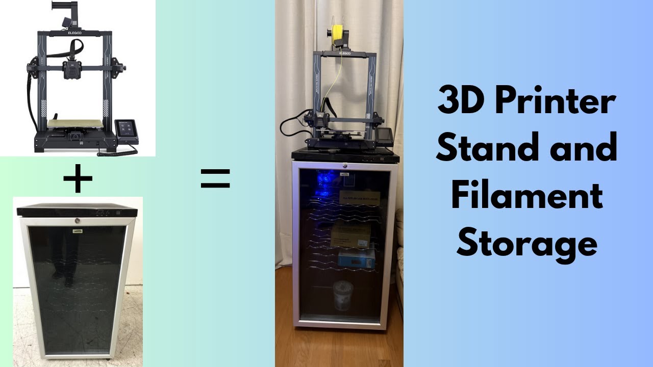 3D Printer Stand and Filament Storage #diy #3dprinting #filament - YouTube