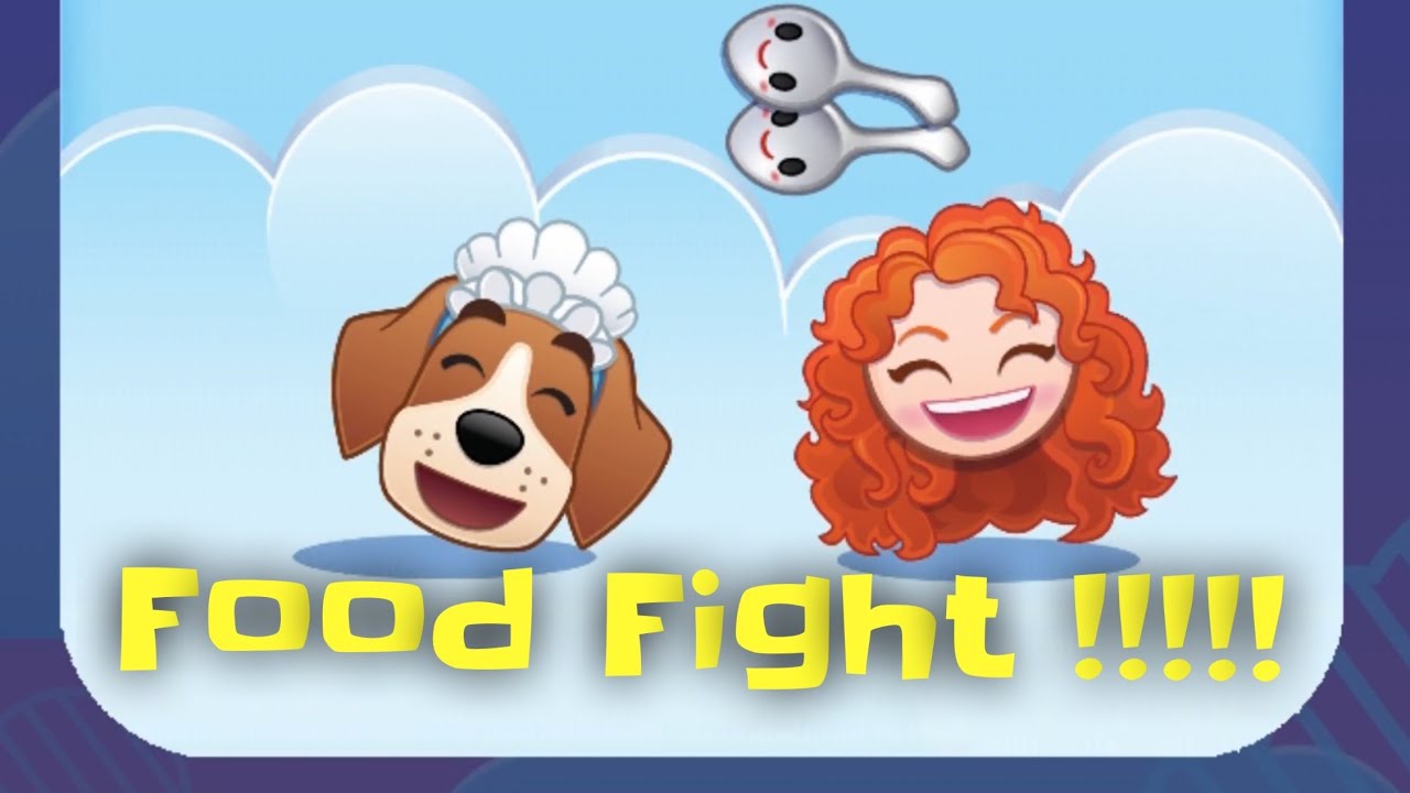 Disney Emoji Blitz Food Fight!!!! - YouTube