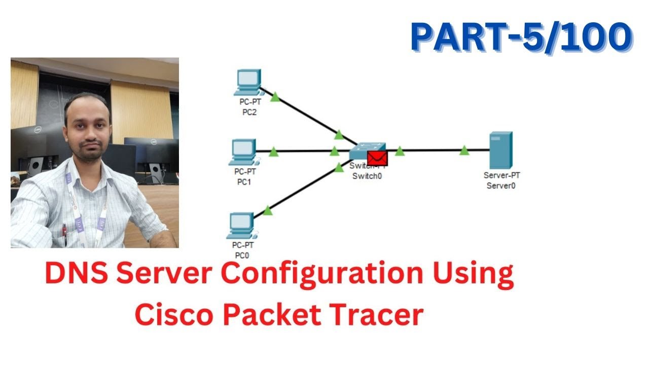 DNS Server Configuration Using Cisco Packet Tracer in Hindi - YouTube
