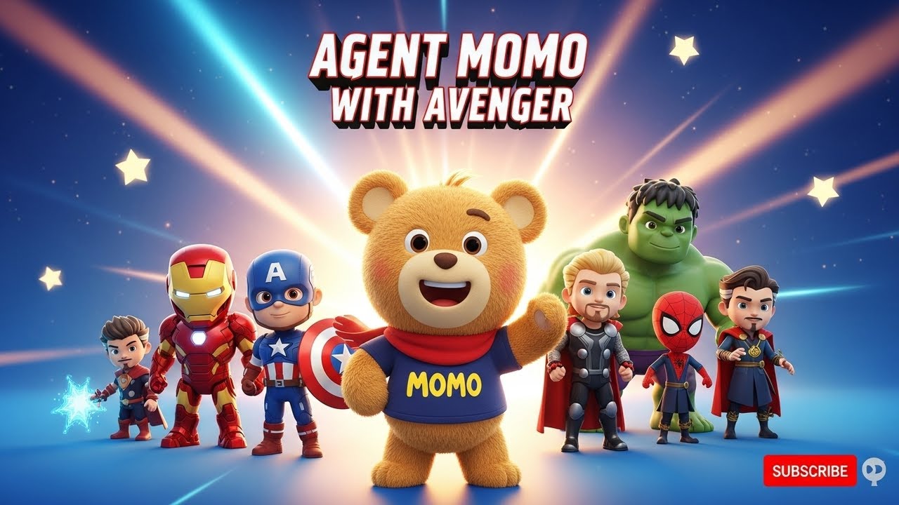 Agent Momo With Avenger | Kids Stories | English Bedtime Story ...