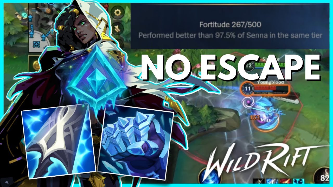 WILD RIFT: GLACIAL RUNE MAKES SENNA A BROKEN SUPPORT | PERMA SLOW SENNA ...