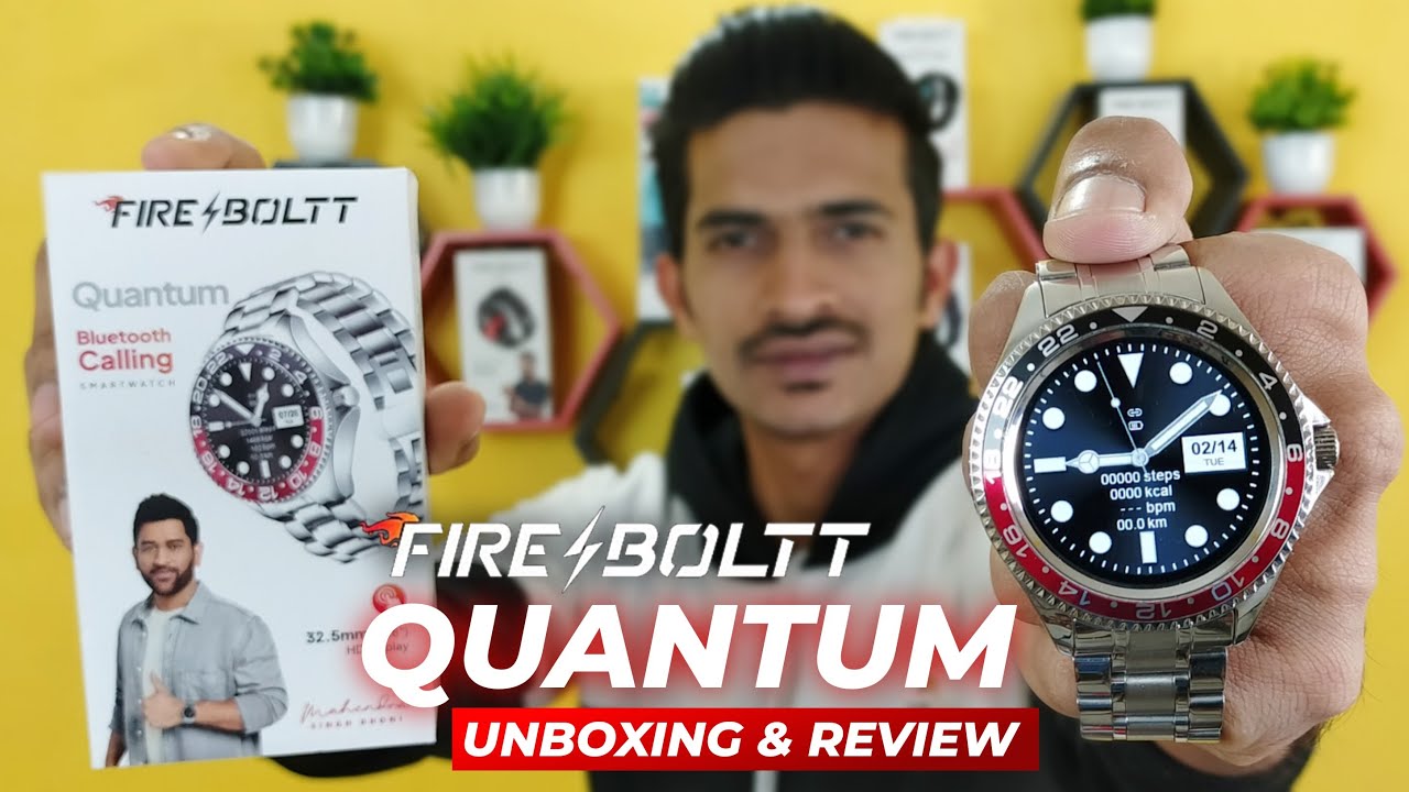 Fire Boltt Quantum Unboxing & Review🔥 Best Budget Smartwatch ⚡ fire ...