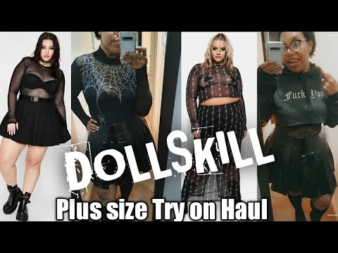 DollsKill ~ Alternative/Goth try on Haul ~ Plus size 1X - YouTube