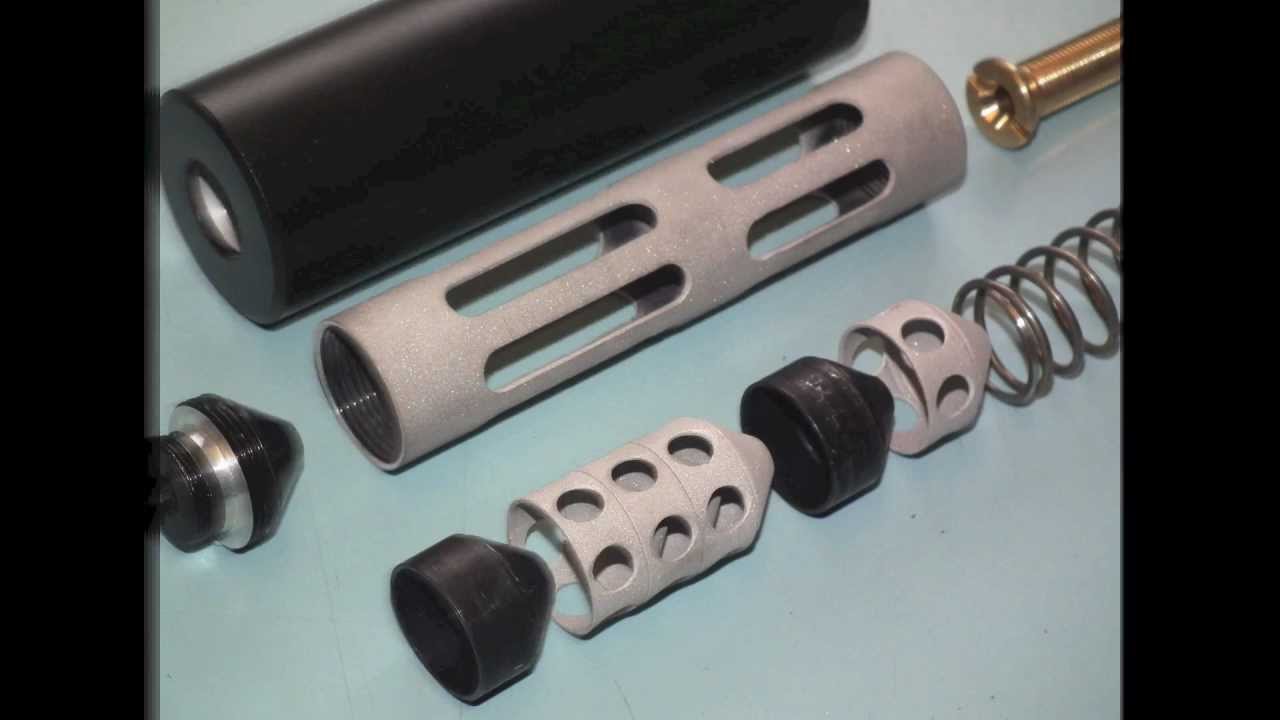Custom Made Rifle Silencer (Old Video) - 'Lane Regulators'. - YouTube