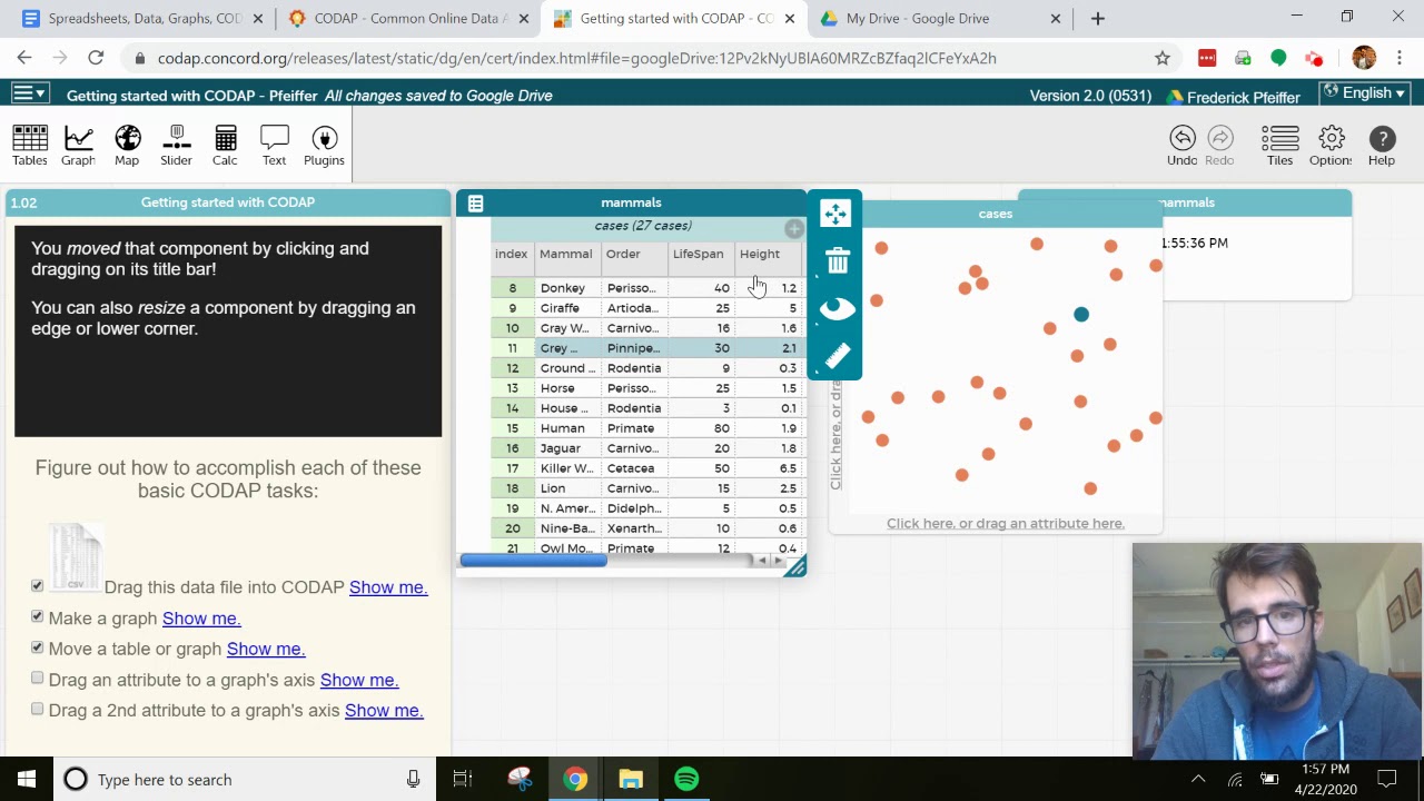 Getting Started With CODAP - YouTube
