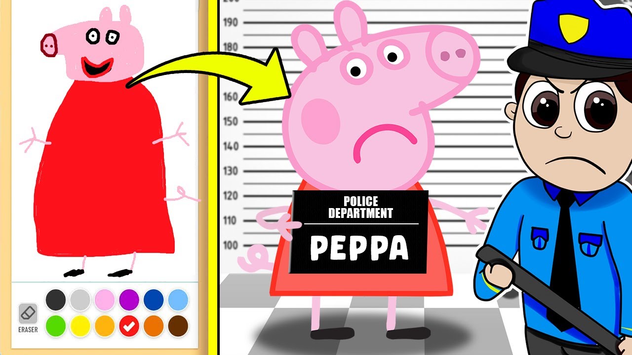 TODO lo que DIBUJO VA a la CARCEL ! (Line Up Draw the Criminal) - YouTube