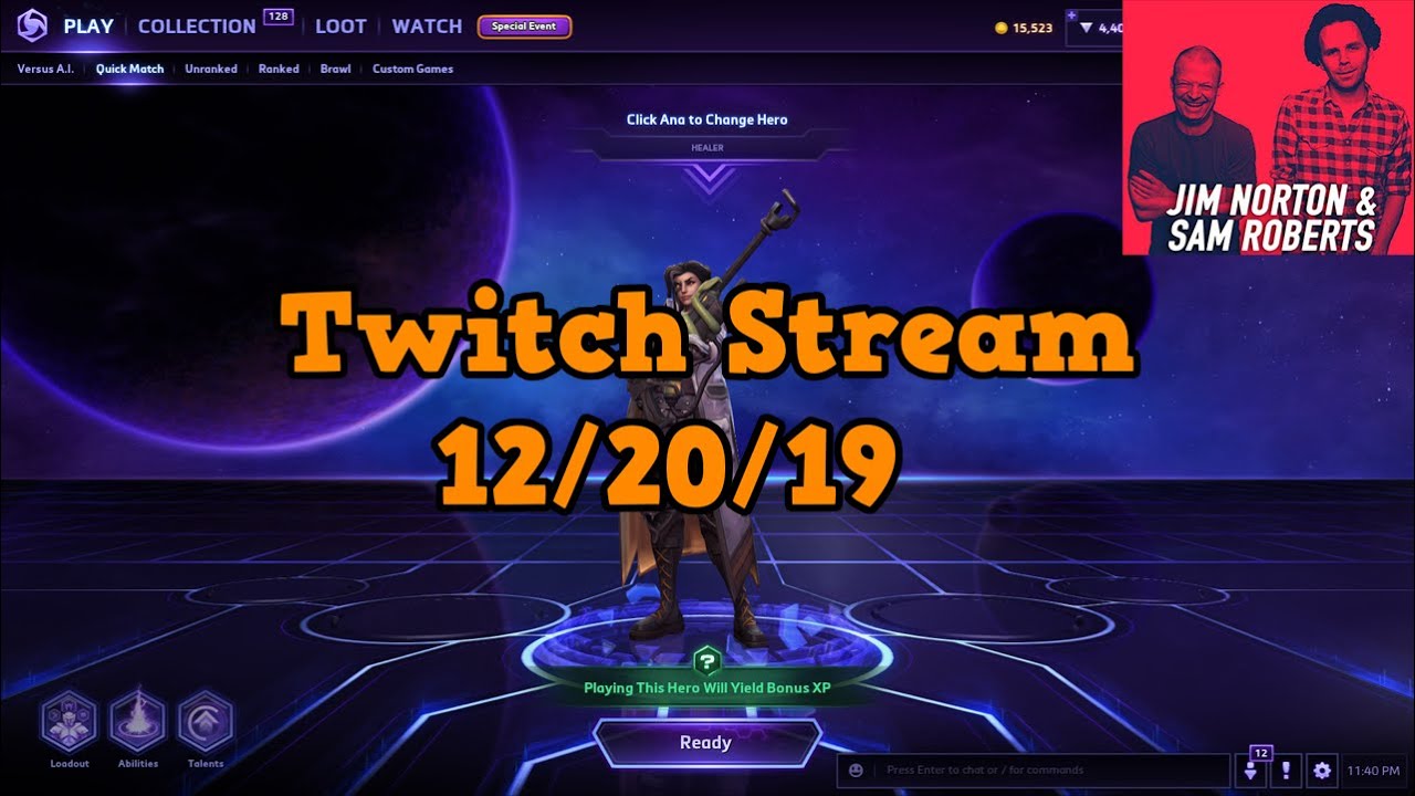 Twitch Stream 12/20/19 Jim and Sam - YouTube