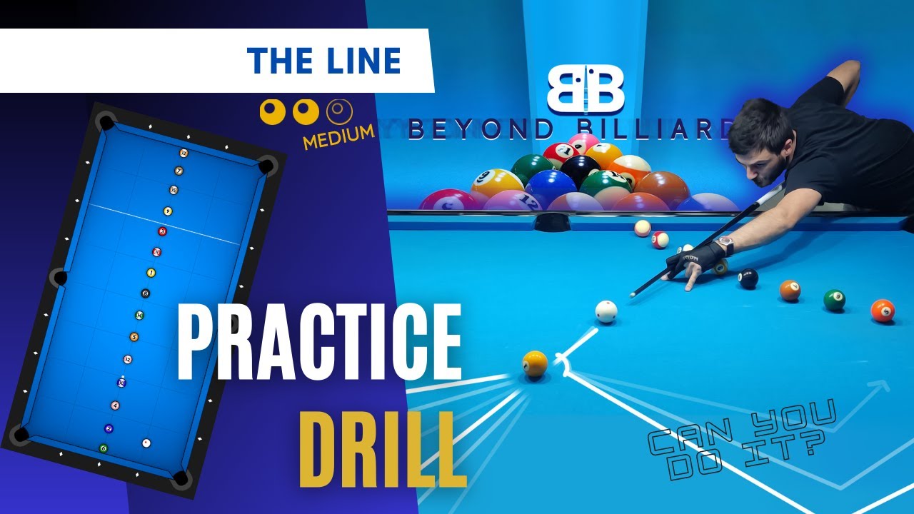 15 Balls Line Up Any order only 3 Pockets - Pool Billiards & Practice - YouTube