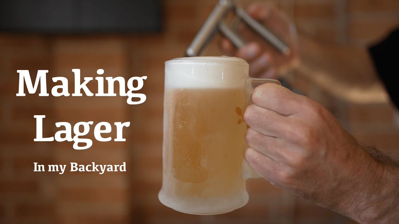 Making Lager in my Backyard - YouTube