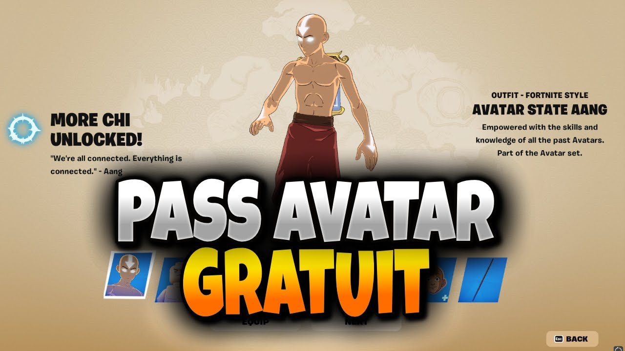 Pass AVATAR Dispo GRATUITEMENT pour Tous Fortnite - YouTube