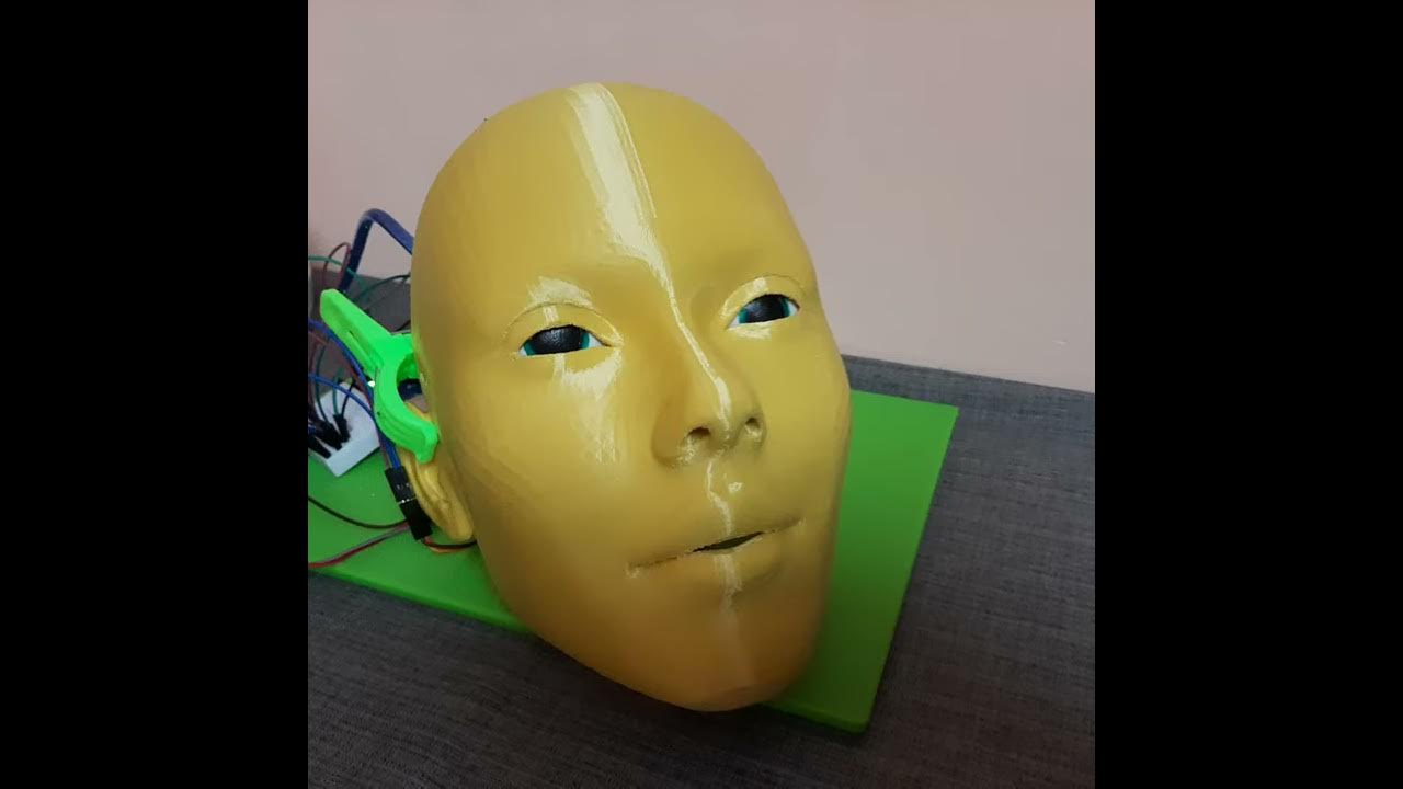 3D printed Animatronic Face with arduino (Prototype-1) - YouTube