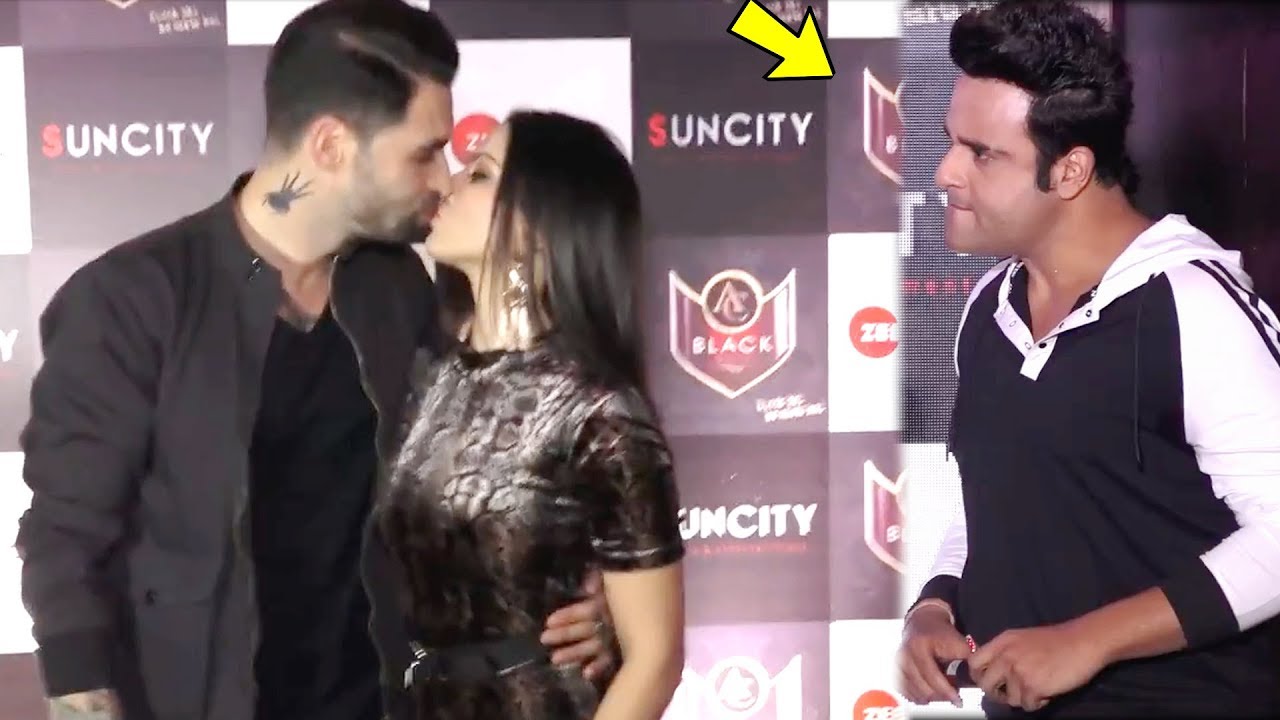 Sunny Leone And Her Husband Daniel KI$$ Front Of Media At Song Launch ...