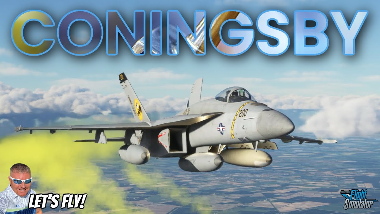 F-18 Hornet Smoke And Flare Display Over Coningsby Airbase! Microsoft ...