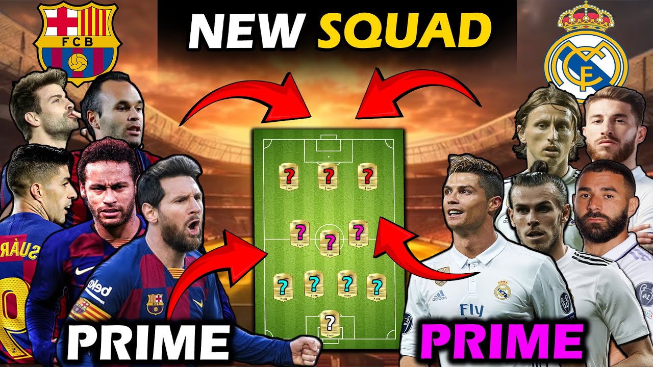 Prime RMA🆚Prime FCB - Barcelona vs Real Madrid🔥(Messi, Ronaldo, Neymar ...