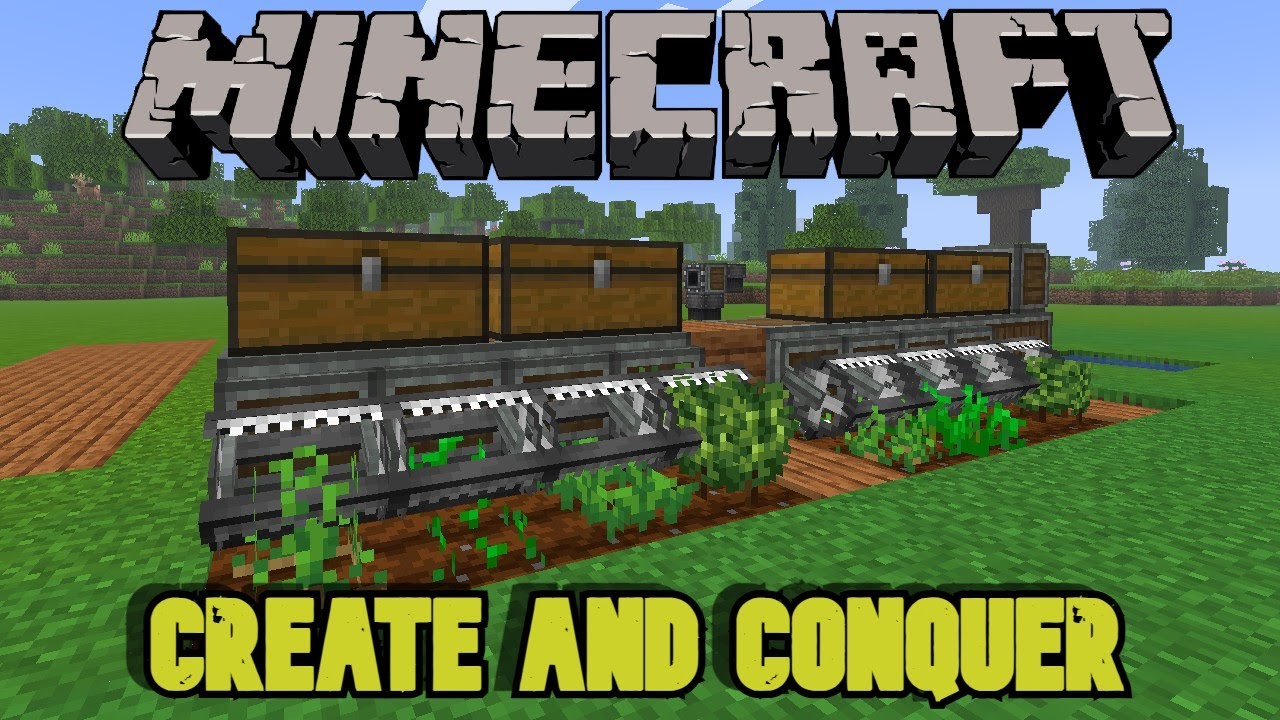 Create and Conquer | Minecraft #7 - I Built an Auto crop farm and a ...