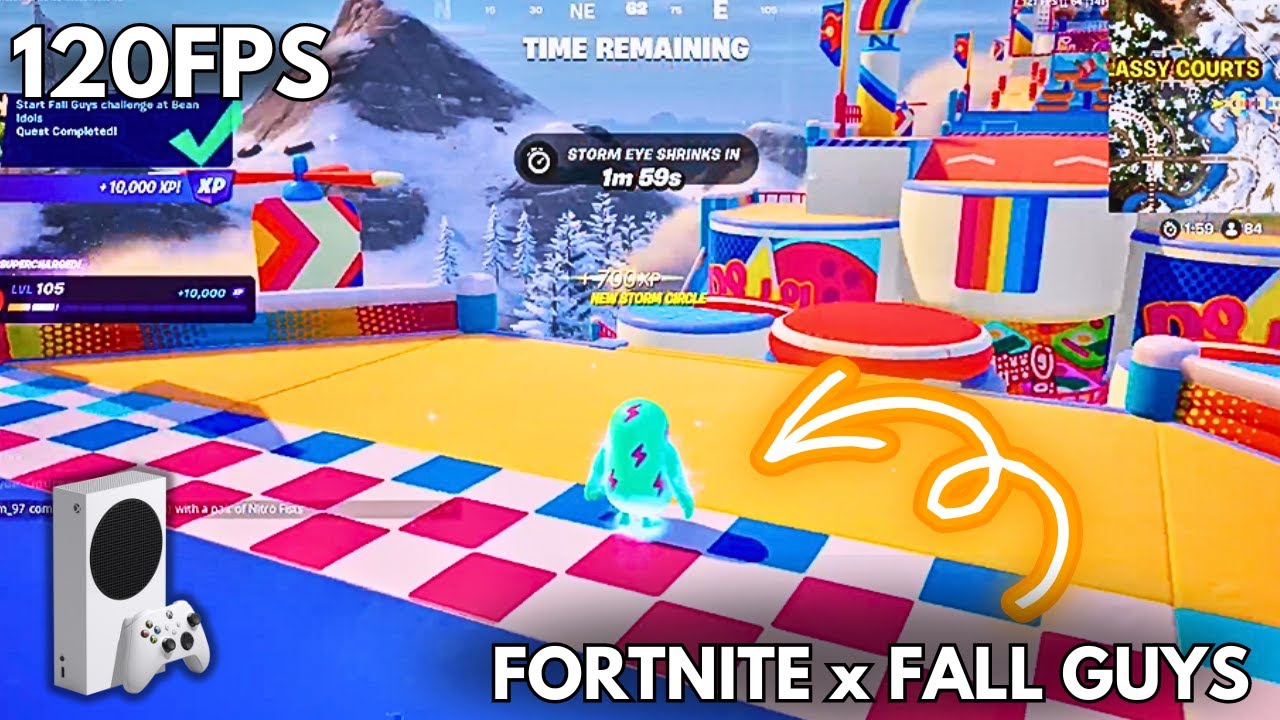 FORTNITE x FALL GUYS - NEW UPDATE! | Xbox Series S Gameplay - YouTube