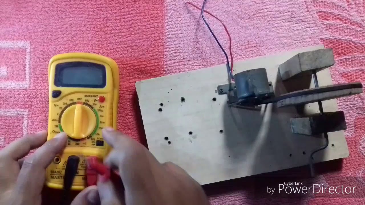 How to make small 9 volt dc generator at home - Free electricity - YouTube
