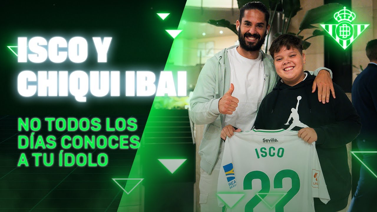 ¡Chiqui Ibai cumple su sueño y conoce a su ídolo Isco! 🥹💚 - YouTube