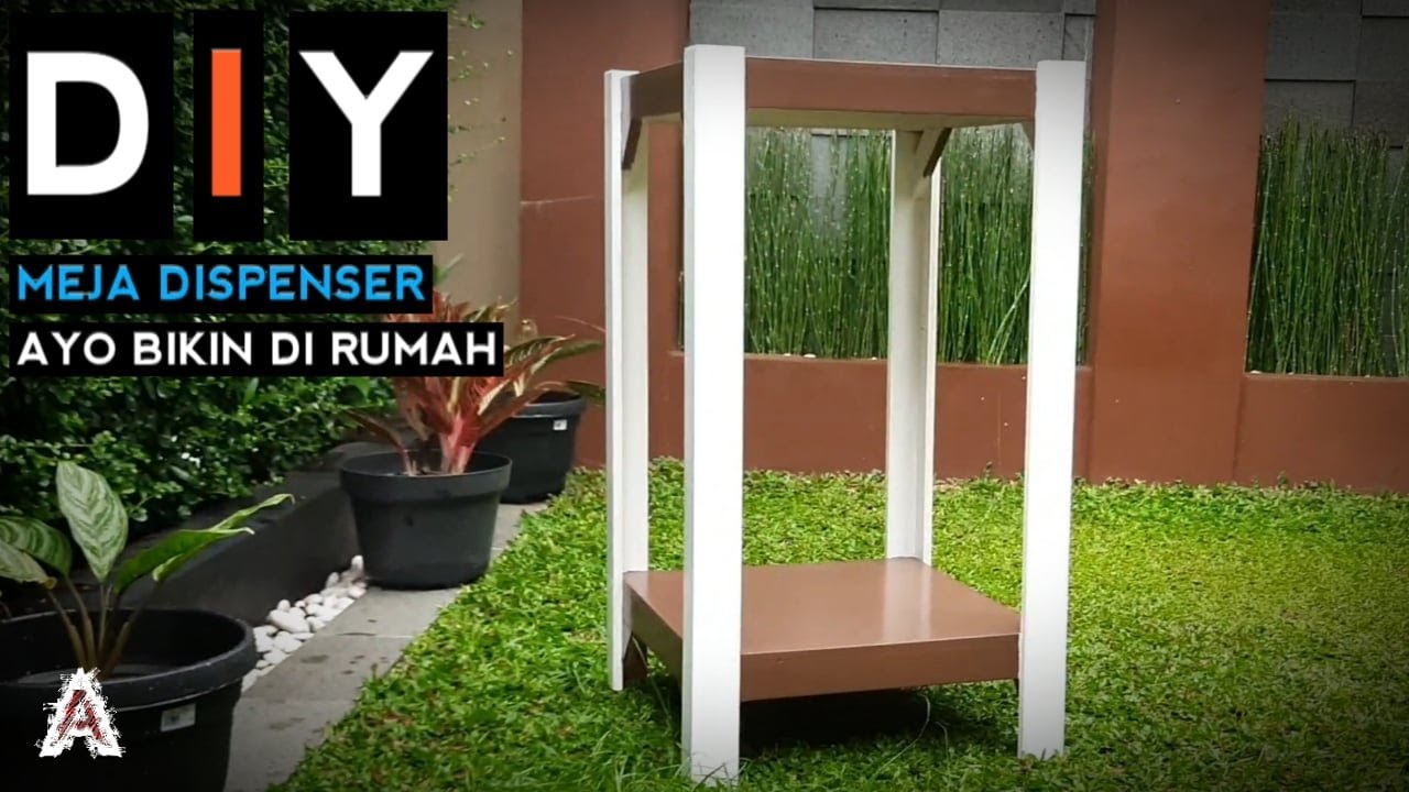 Cara cepat membuat meja dispenser dari kayu - YouTube