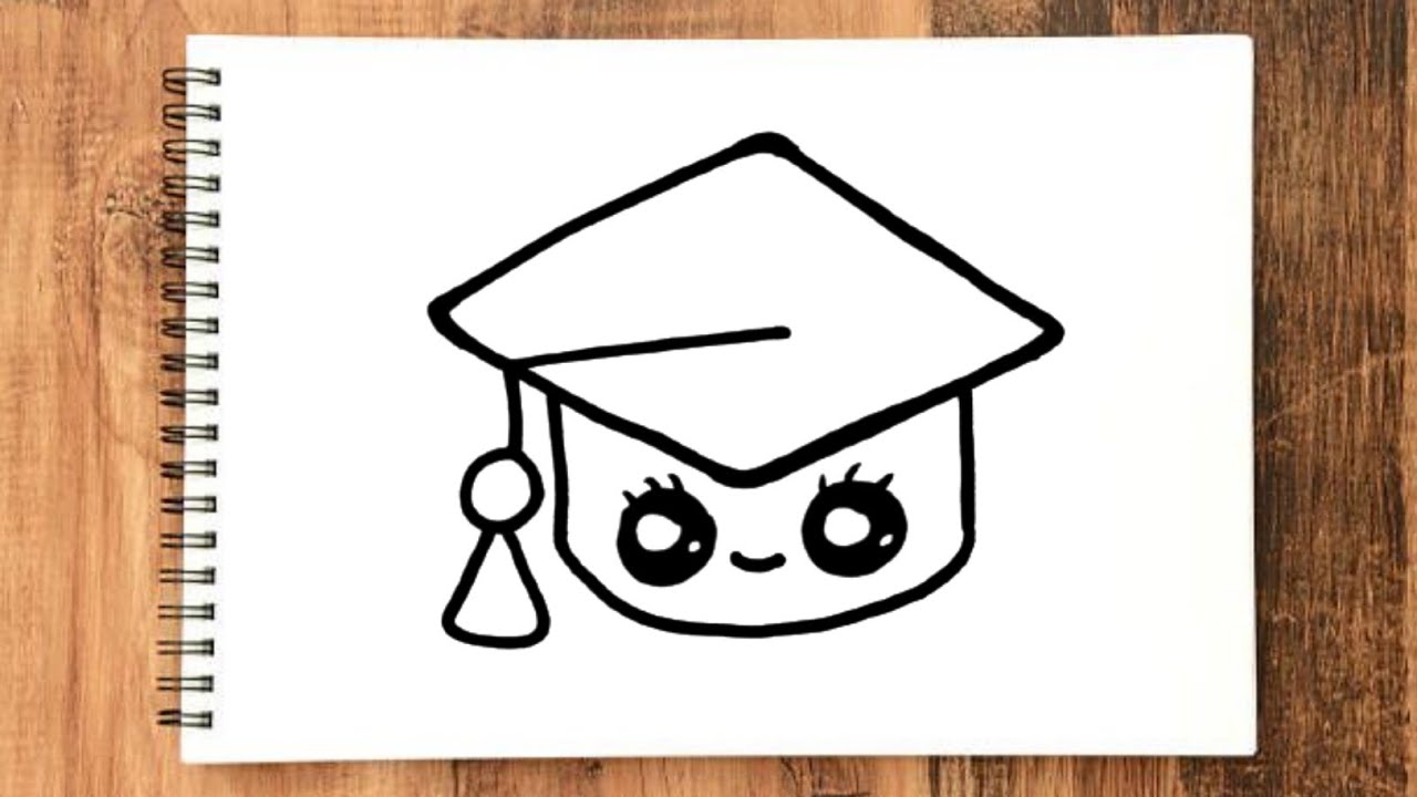 Cara menggambar Topi Wisuda Yang Mudah Untuk anak - How to Draw a ...