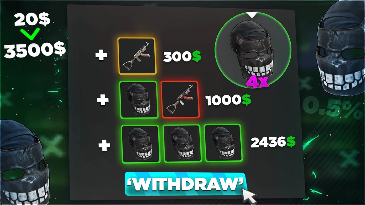 Four Grin Upgrade: $3500 Profit | Rust Gambling - YouTube