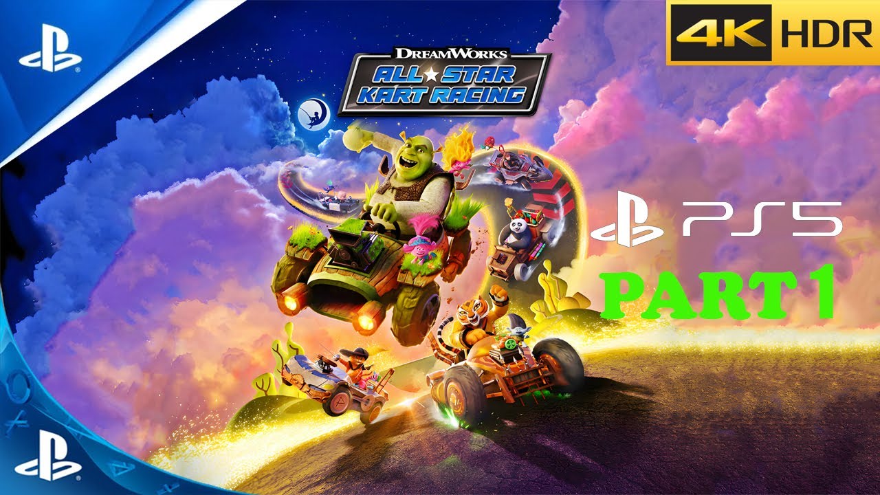 DREAMWORKS ALL STAR KART RACING Gameplay part 1 High Quality 4K 60FPS ...