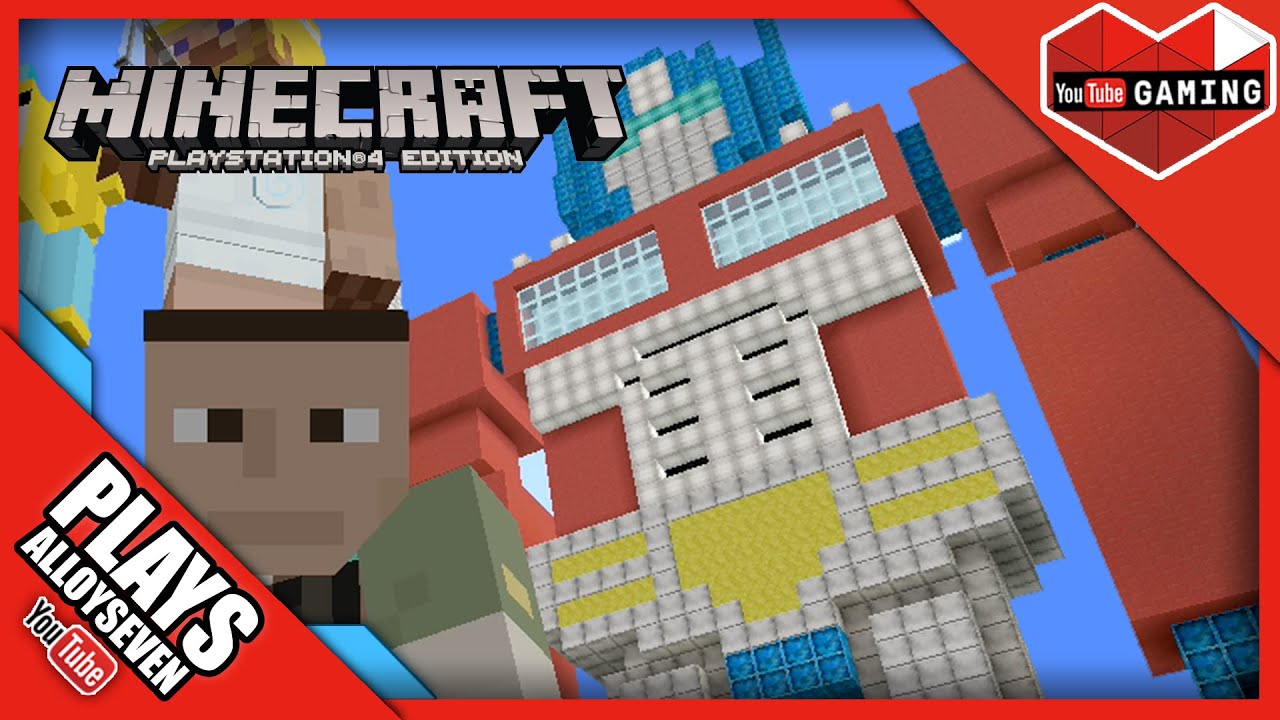 Minecraft: How To Build Optimus Prime Transformers G1 | Minecraft PS4 ...