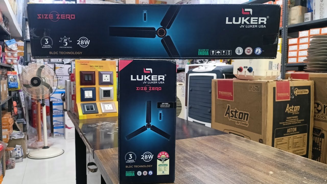 Luker bldc 28w fan(Black&Brown) unboxing 2023 Best BLDC fan. - YouTube