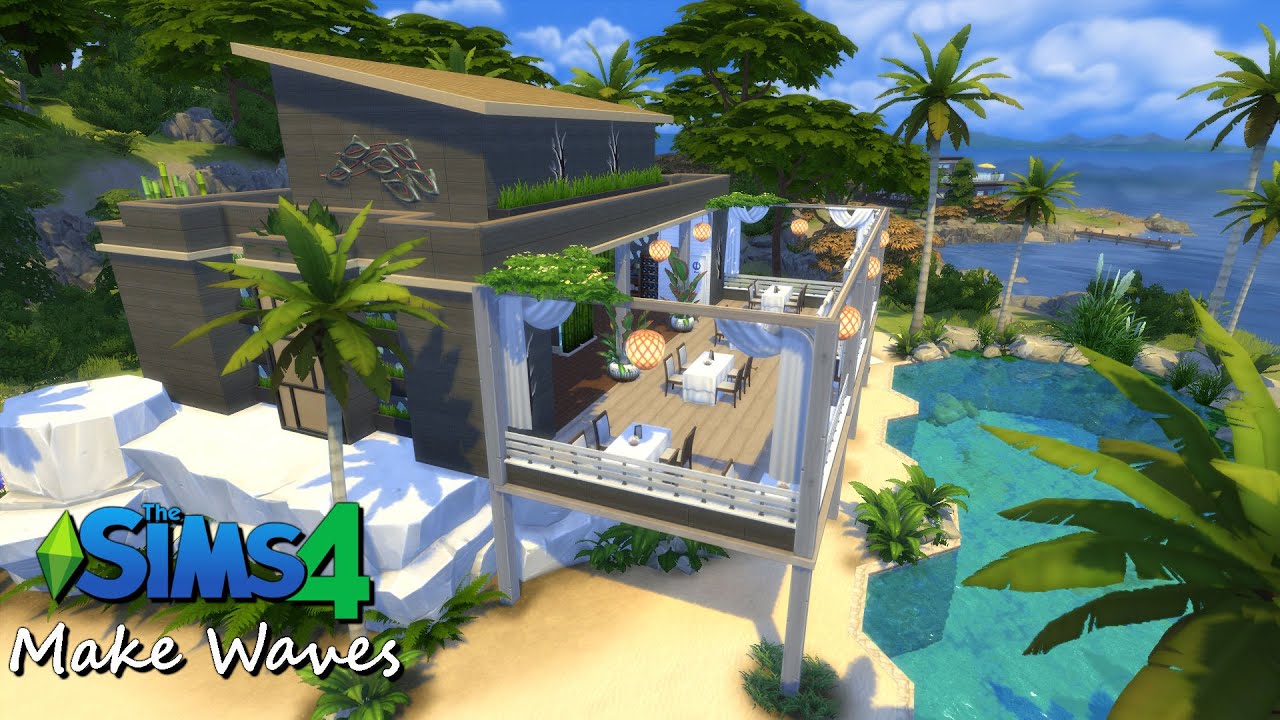 The Sims 4: Speed Build - Seafood Restaurant - YouTube