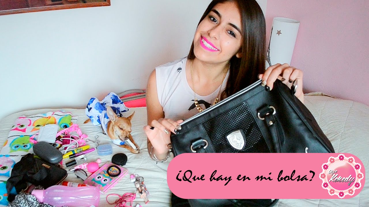 QUE HAY EN MI BOLSA :::...♡ ♡ ♡ - YouTube