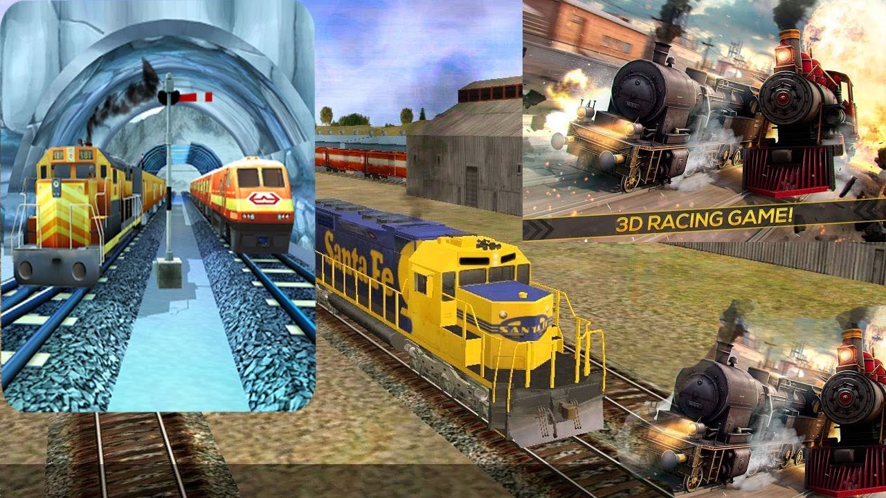 Train Racing 3D - YouTube