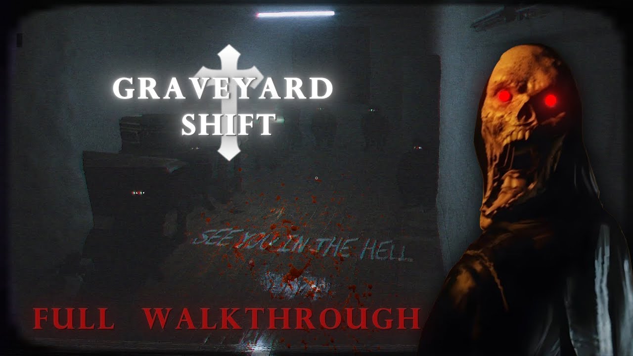 Cemetery Security | GRAVEYARD SHIFT | Horror game (full gameplay) no ...