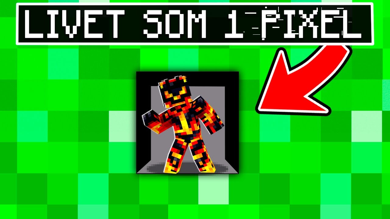 Minecraft, Men Jeg Er Kun 1 PIXEL! - YouTube