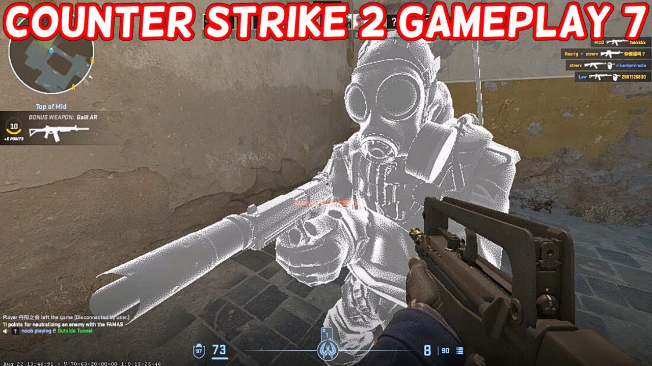 Counter Strike 2 Gameplay Part 7 - 13 Kills Only! CS2 Deathmatch ...
