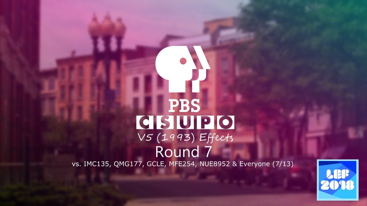 PBS Csupo V5 (1993) Effects R7 vs. IMC135, QMG177, GCLE, MFE254 ...