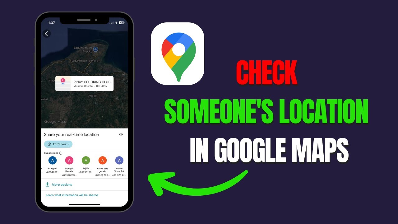 How To Check Someone's Location In Google Maps (Simple guide) - YouTube