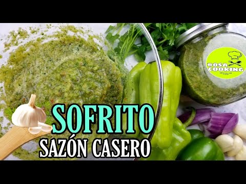 como hacer sazon sofrito dominicano casero/como hacer sofrito sazón dominicano/sofrito casero ...