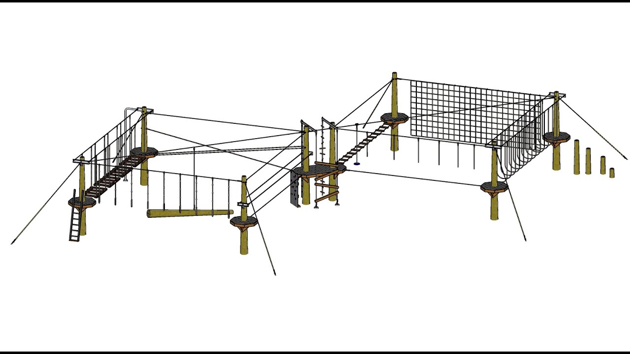 Ultimate Backyard Obstacle Course | 3D Walk-through - YouTube