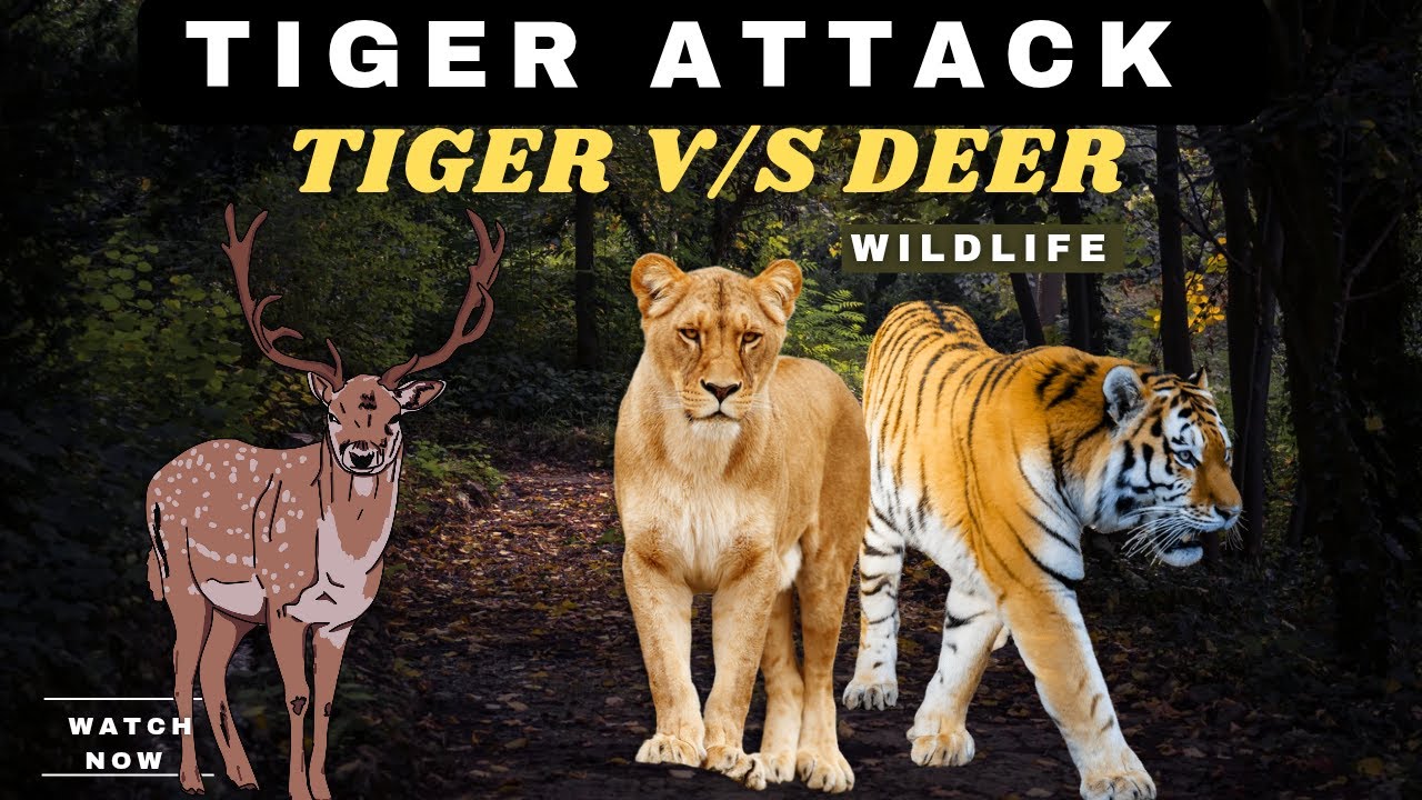 Tiger attack | Tiger Vs deer | Tiger Reserve 4K video hindi | हिंदी | # ...
