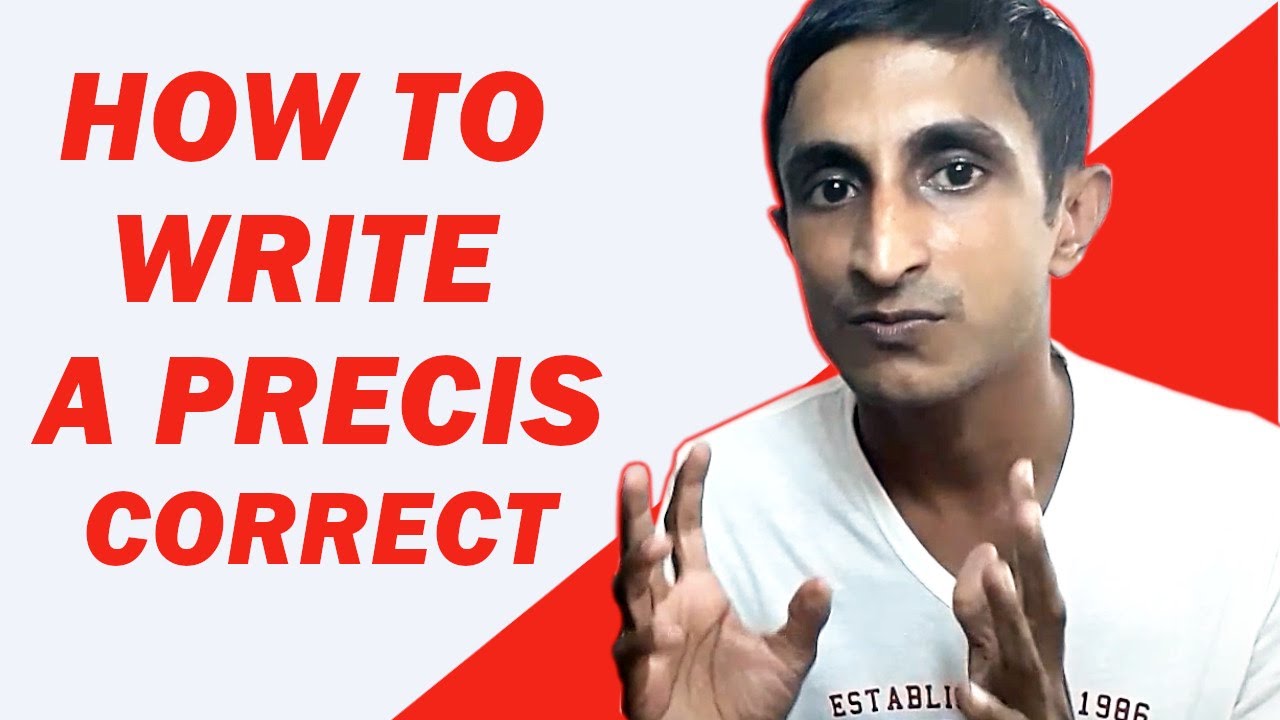How to write a basic precis - YouTube