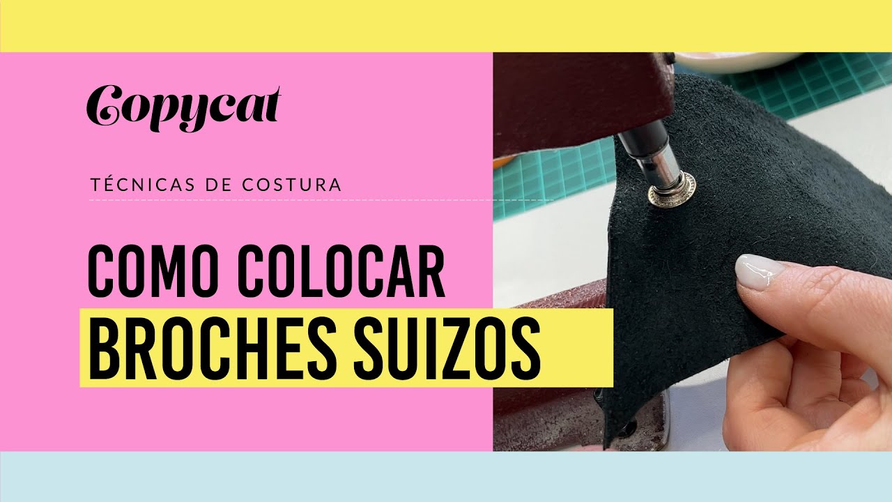 Paso a paso cómo colocar broches suizos - YouTube