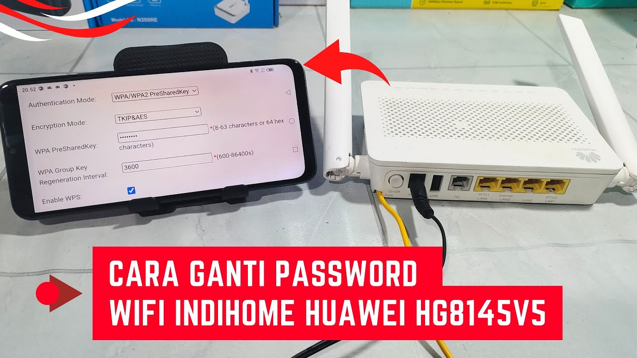Cara Ganti Password Wifi Indihome HUAWEI HG8145V5 Menggunakan HP Sampai ...