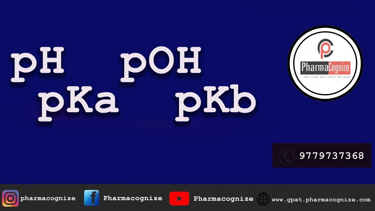 pH, pOH, pKa, pKb - YouTube
