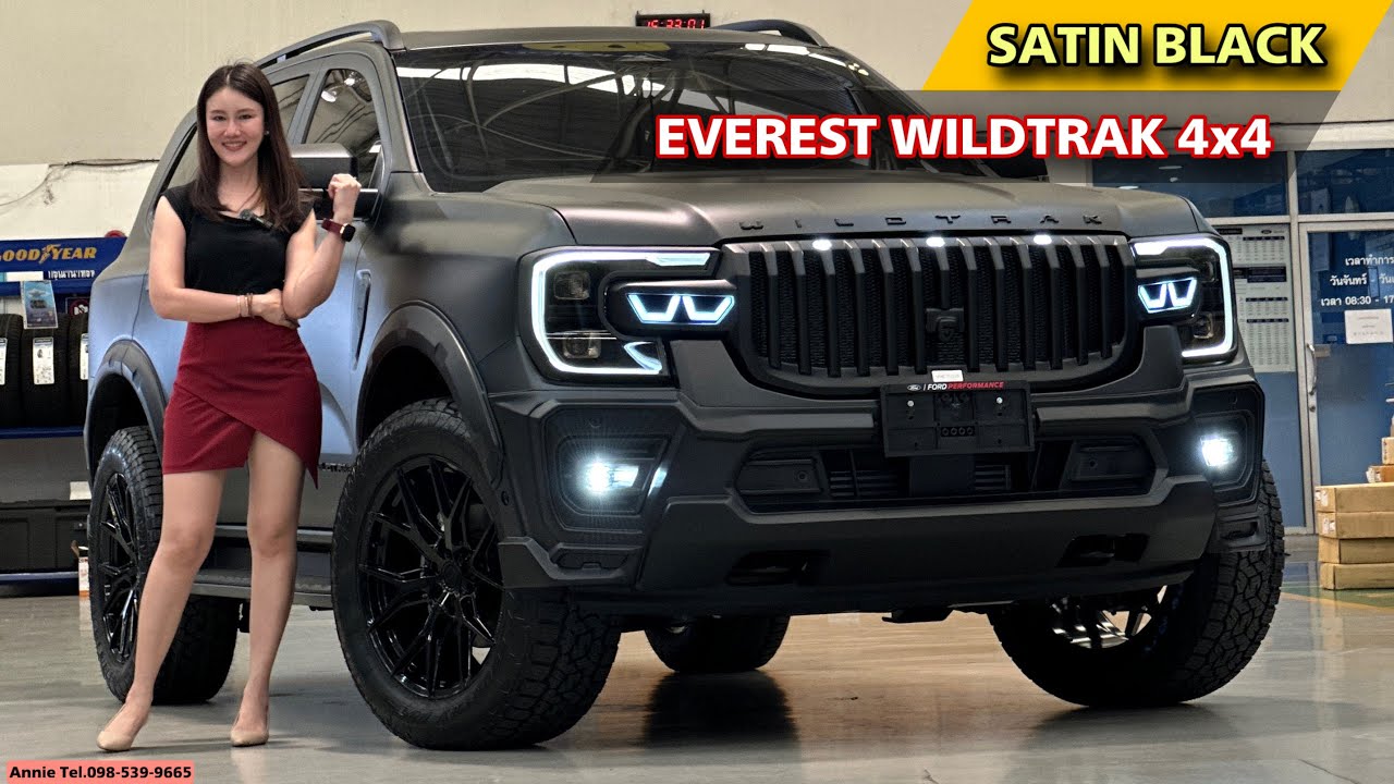 Next-Gen EVEREST WILDTRAK 4x4 WRAP STICKER SATIN BLACK By Annie Tel.098 ...