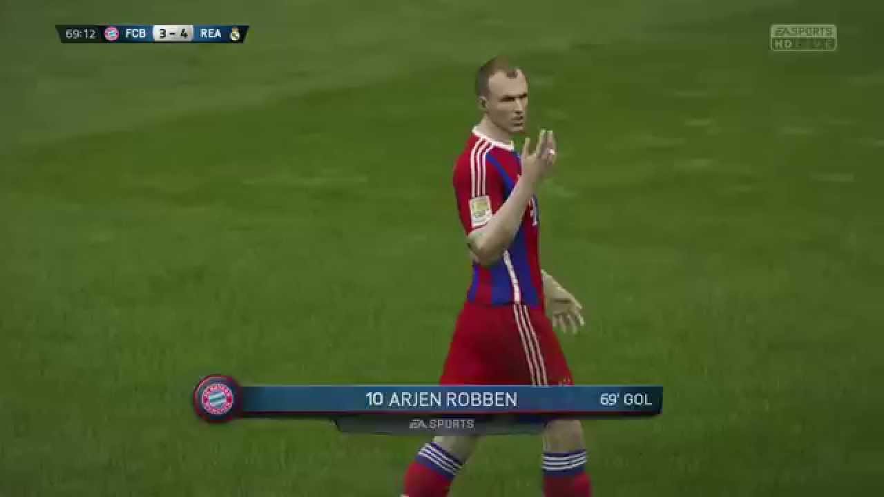 [FIFA 15] Temporadas - Gol de Arjen Robben - YouTube