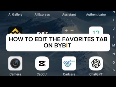 How to edit the Favourites Tab on Bybit #BybitPioneer #bybit - YouTube