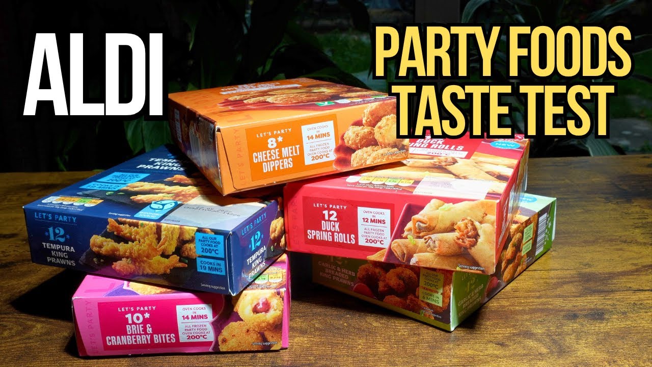 ALDI Party Foods Taste Test - Budget Bites That Shocked Us! - YouTube