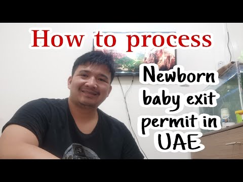 How to process newborn babies exit permit in UAE - YouTube