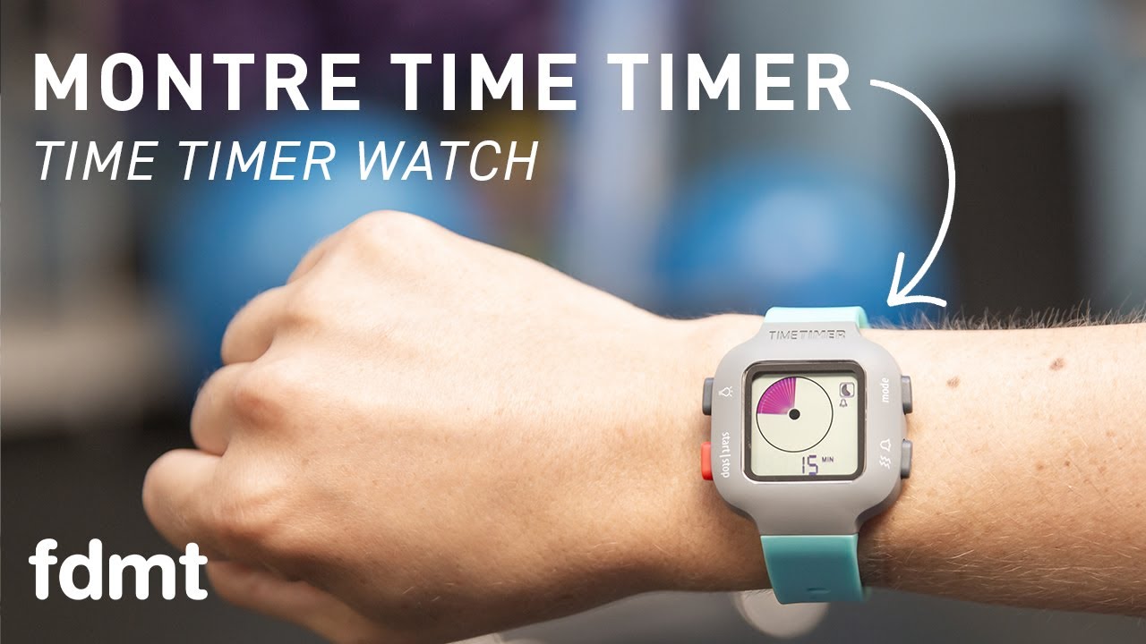 Montre Time Timer Plus enfant et adulte - fdmt - Watch Plus Youth and Adult - YouTube